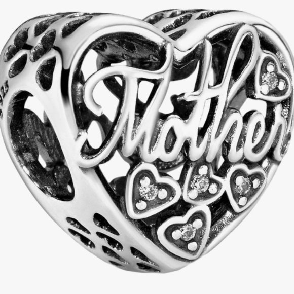 Pandora | Jewelry | Pandora Mother And Son Script Openwork Silver With ...